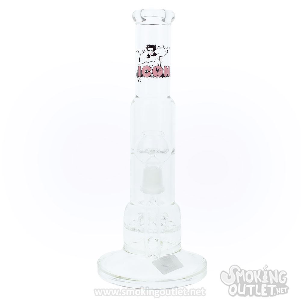 Double Perky Pretty Water Pipe by Diamond Glass | Smoking Outlet