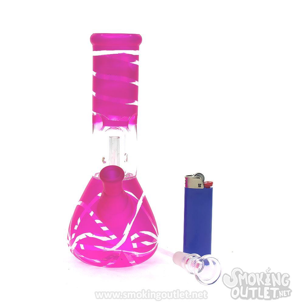 Mini Artsy Ghost Perc Beaker Bong | Smoking Outlet