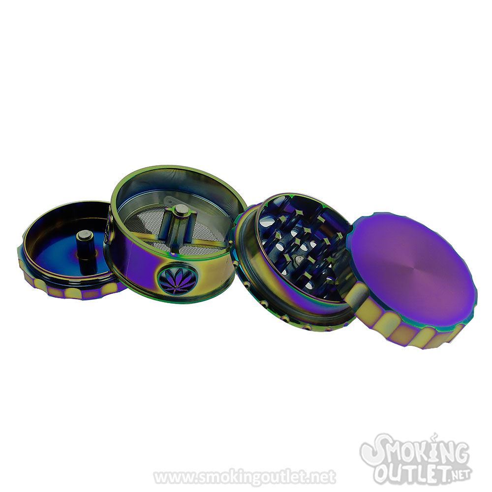 Chromatic Double Magnet Grinder | Smoking Outlet