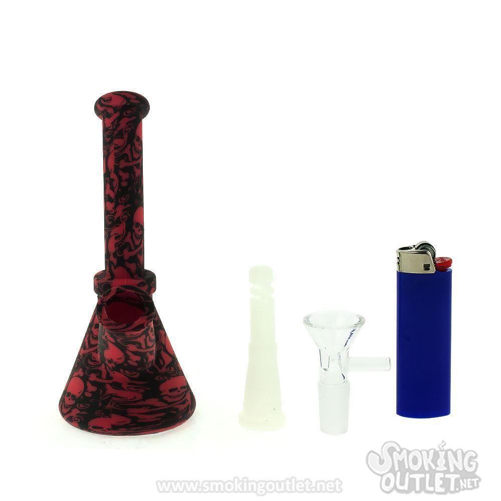 Skull Zone Mini Silicone Water Pipe | Smoking Outlet