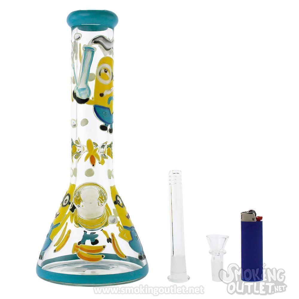 Minion Bob and Minion Kevin Go Bananas Glow in the Dark Beaker Bong ...