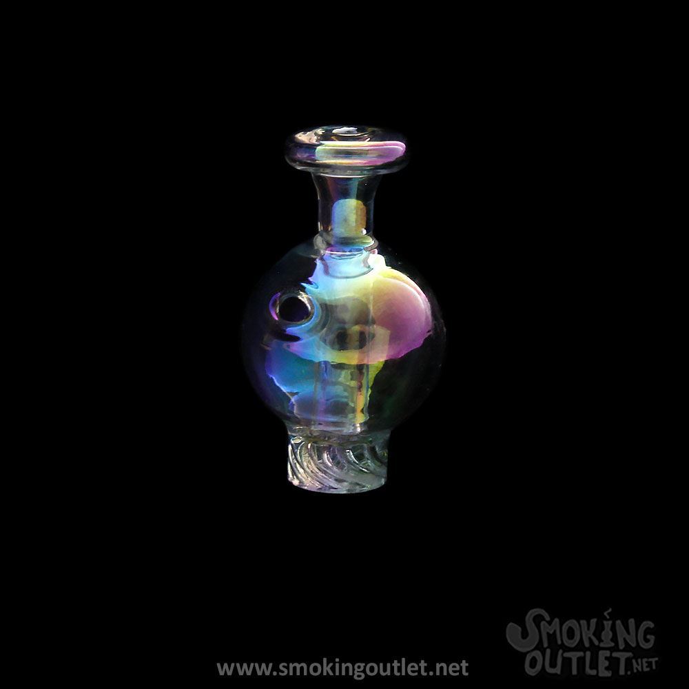 Iridescent Bubble Carb Cap | Smoking Outlet