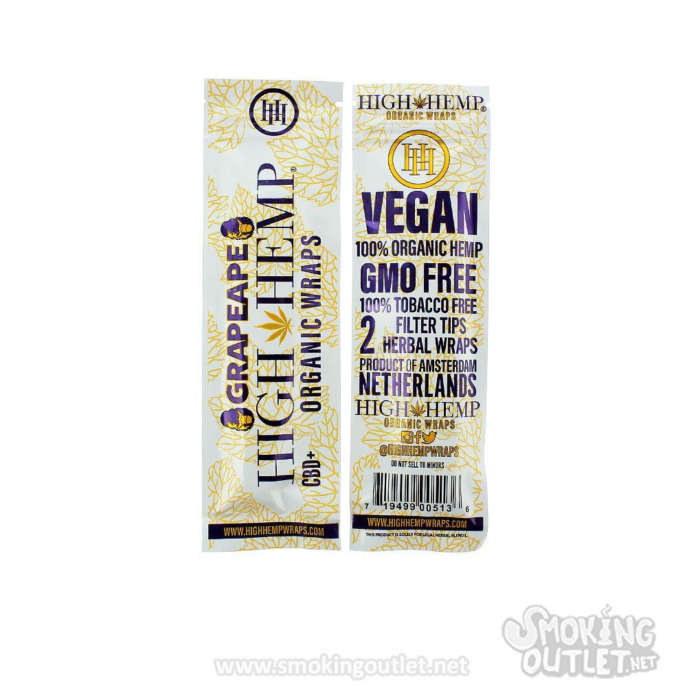 High Hemp Herbal Wraps - Grape Ape | Smoking Outlet