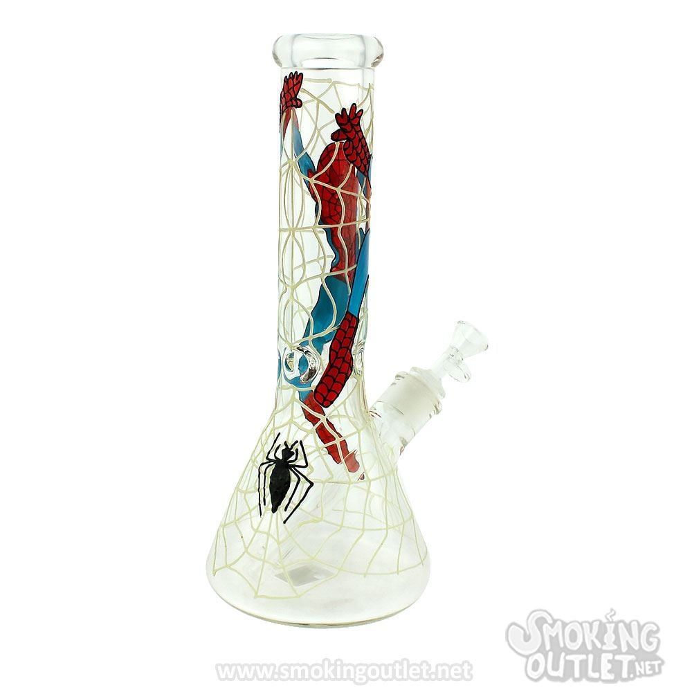 Spiderman Glow Beaker Bong | Smoking Outlet