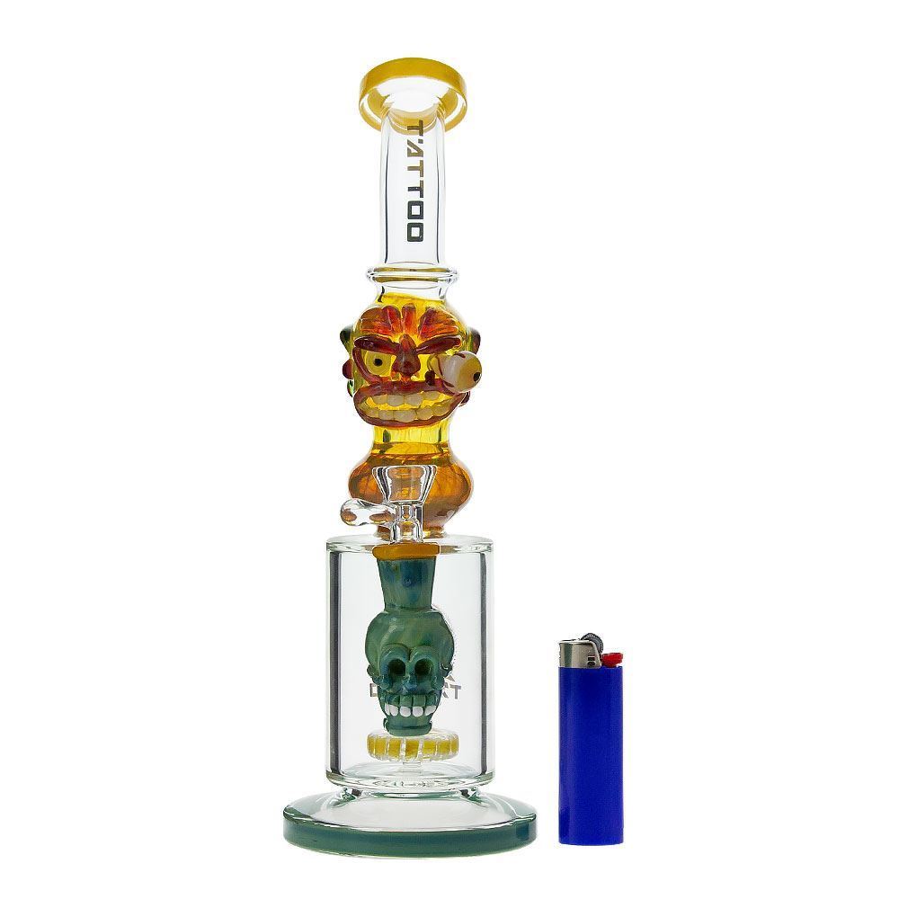 Alien Skull Bong by Tattoo Glass | Smoking Outlet