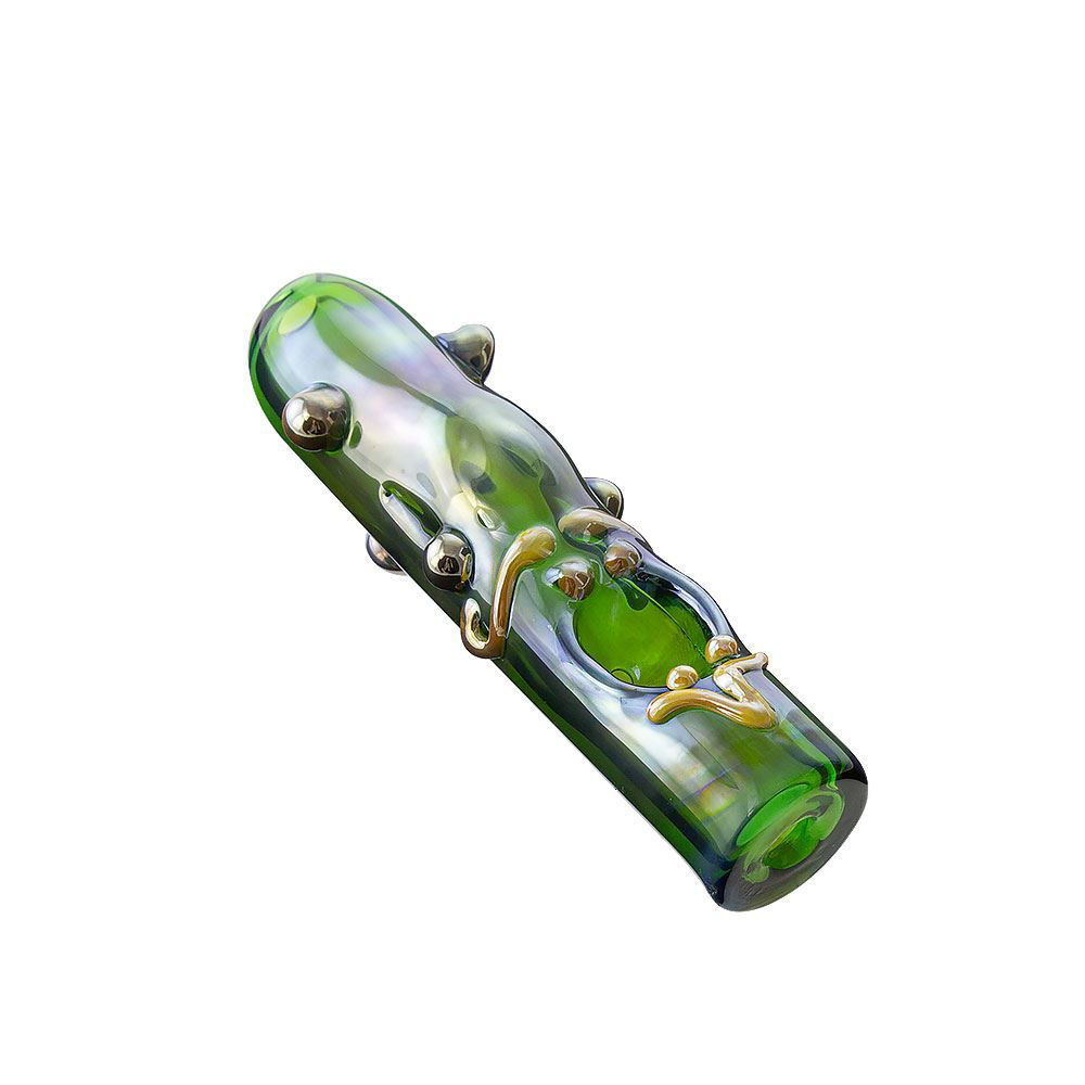 Green Winds 4.5" Glass Steamroller Pipe | Smoking Outlet