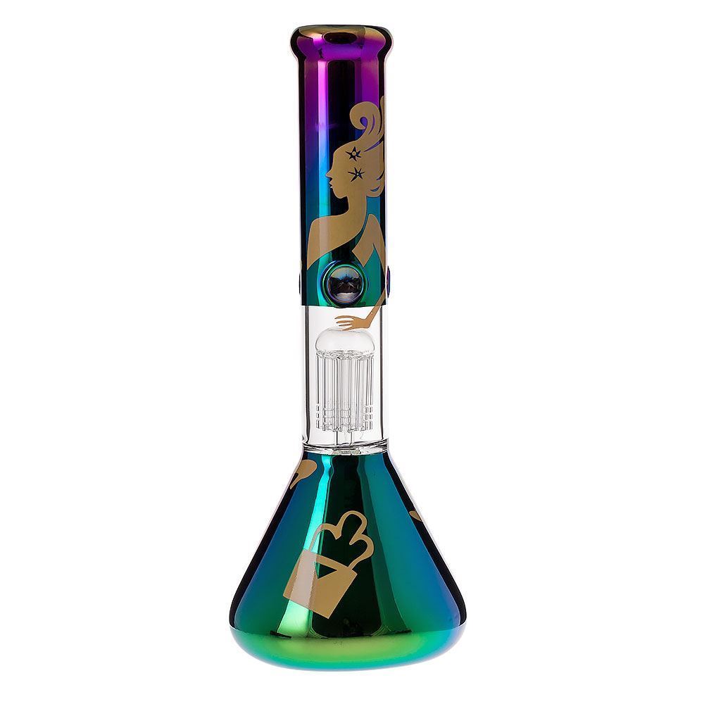 Ganja Glam Beaker Bong By Diamond Glass Smoking Outlet