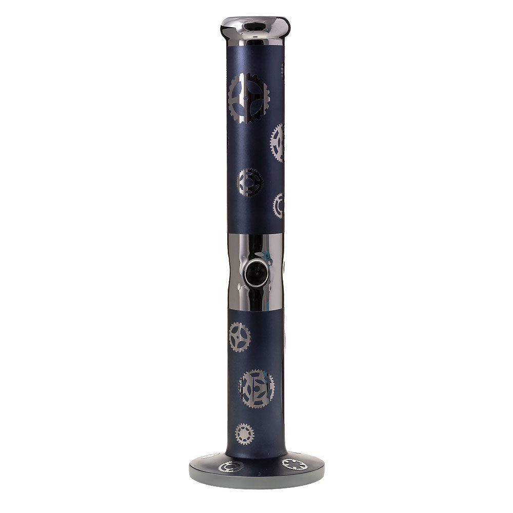 Steampunk Straight Tube Bong by Diamond Glass | Smoking Outlet