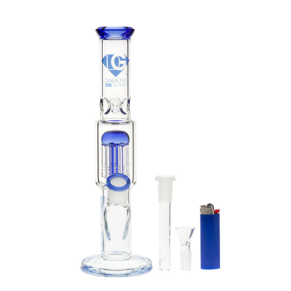 Diamond Glass – Supreme Straight Tube Bong | Smoking Outlet