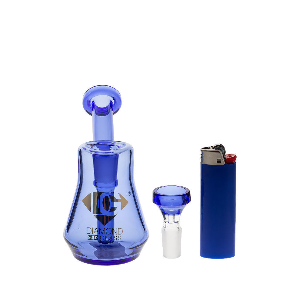 Cobalt Chronic Water Pipe by Diamond Glass | Smoking Outlet