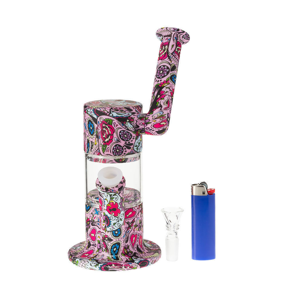 Skull Blossom – Silicone Hybrid Bong | Smoking Outlet