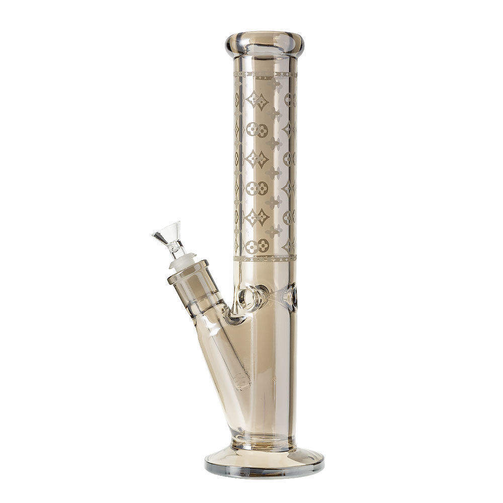 Lovely Louis – 14" Glass Straight Tube Bong | Smoking Outlet