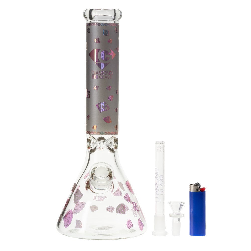 Diamond Glass – Crown Jewel Beaker Bong | Smoking Outlet