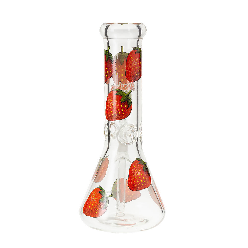 Strawberry Kush – 7mm Glass Beaker Bong | Smoking Outlet