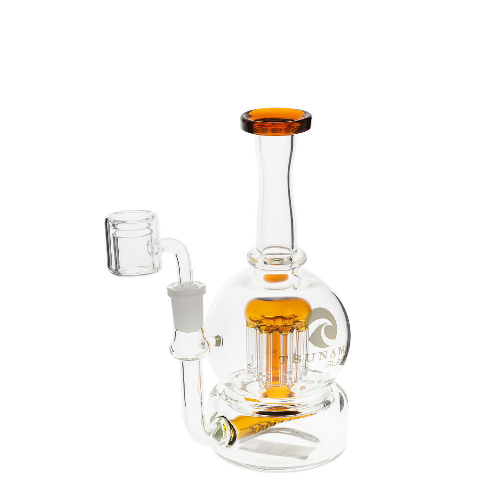Tsunami Glass – Dewdrop Two Perc Dab Rig | Smoking Outlet