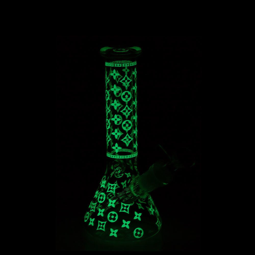 Glowing Glory 8" Small Beaker Bong | Smoking Outlet