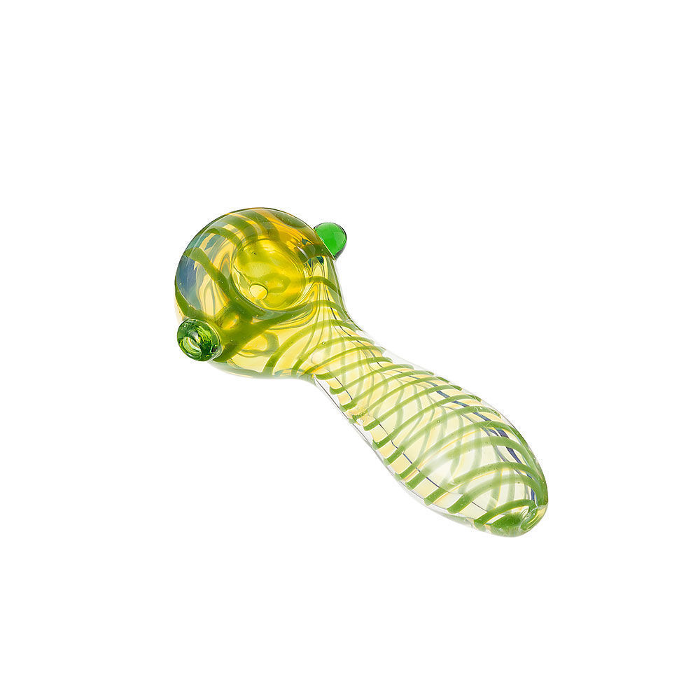 Classic Twist 4" Glass Spoon Pipe | Smoking Outlet