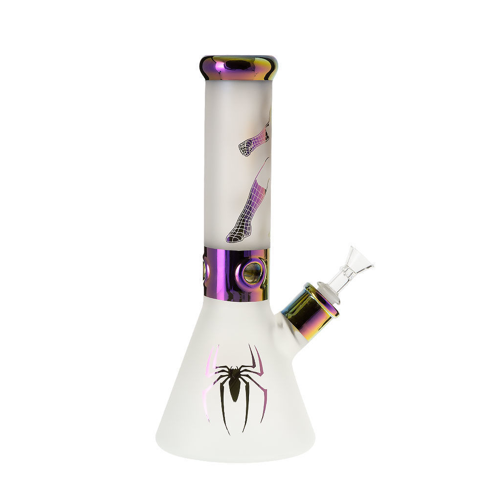Spiderman Frosted 7mm Beaker Bong | Smoking Outlet