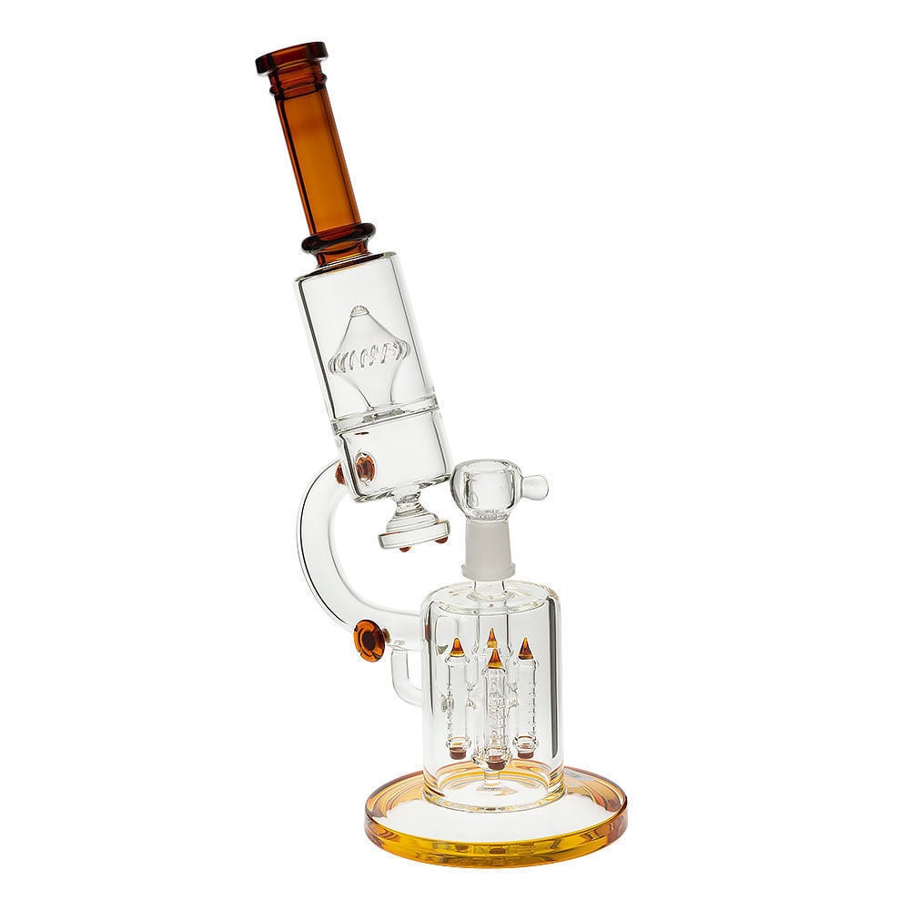 14" Microscope Rocket Perc Dome Perc Bong | Smoking Outlet