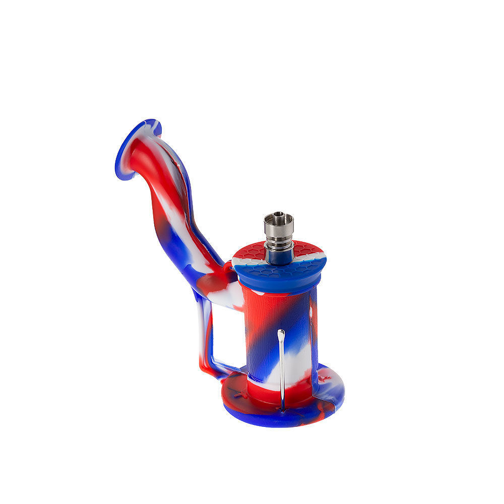 The Pipeline – 6" Silicone Mini Dab Rig | Smoking Outlet