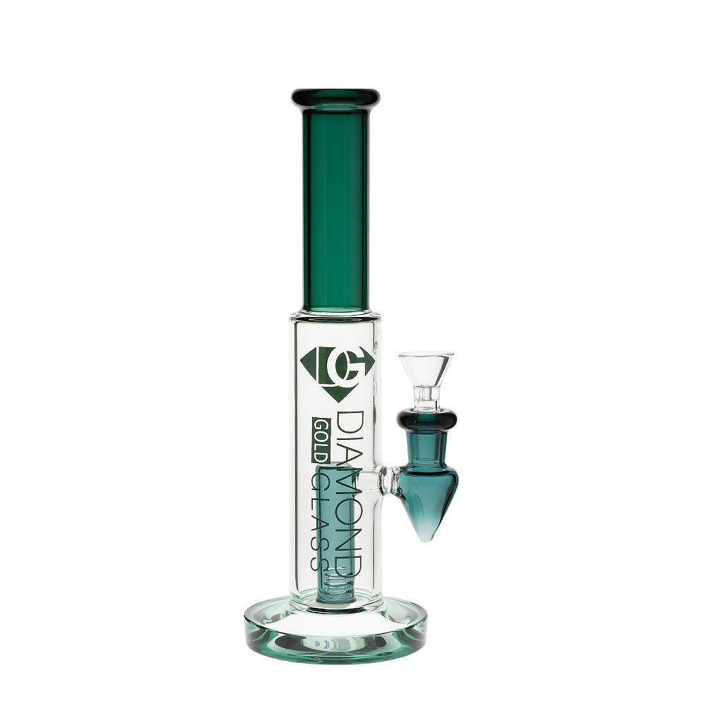 Diamond Glass - 10" Toke Straight Tube Bong | Smoking Outlet