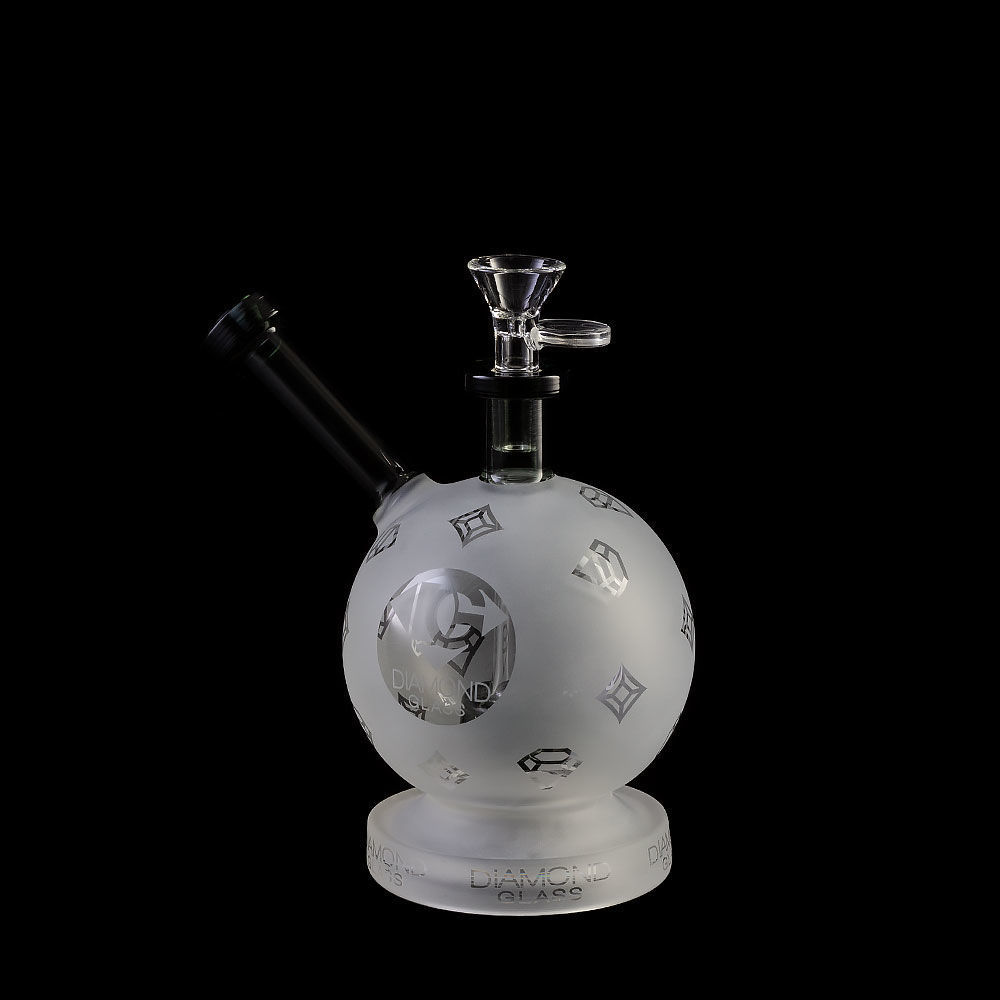 Diamond Glass – Frosted Snowball Globe Bong | Smoking Outlet