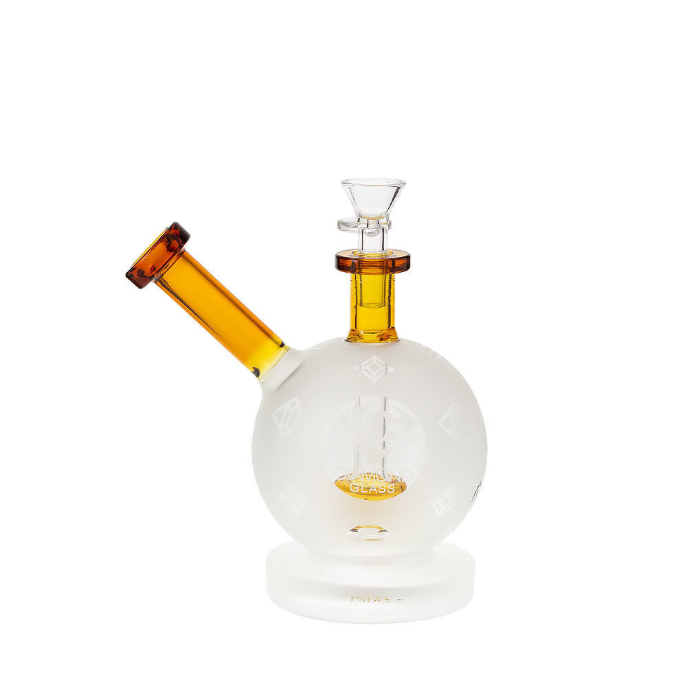 Diamond Glass – Frosted Snowball Globe Bong | Smoking Outlet