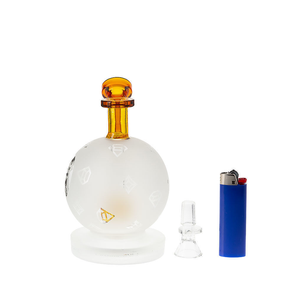 Diamond Glass – Frosted Snowball Globe Bong | Smoking Outlet