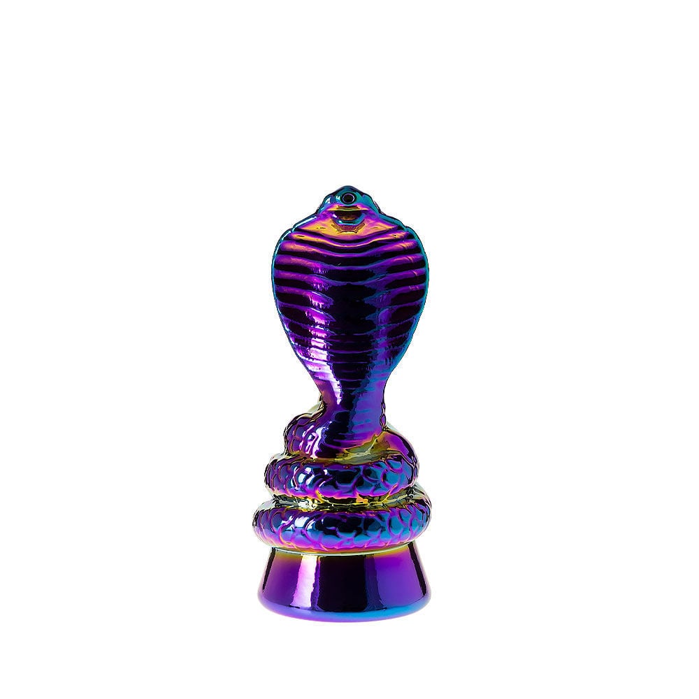 Chrome Cobra – 6" Glass Snake Bong | Smoking Outlet