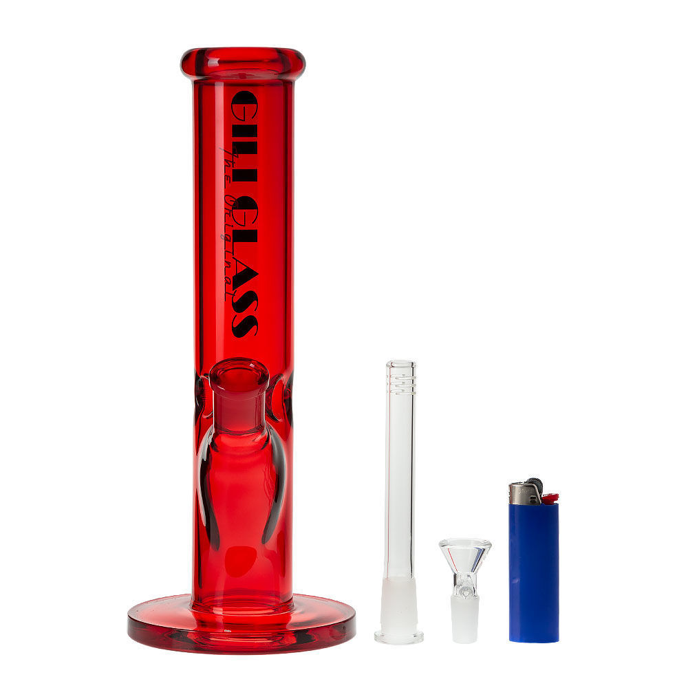 Gili Glass – Neon 11.5" Straight Tube Bong | Smoking Outlet