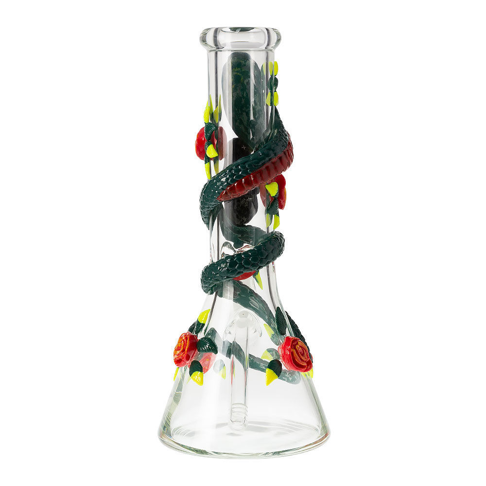 Snake's Den – 12" Thick Glass Beaker Bong | Smoking Outlet