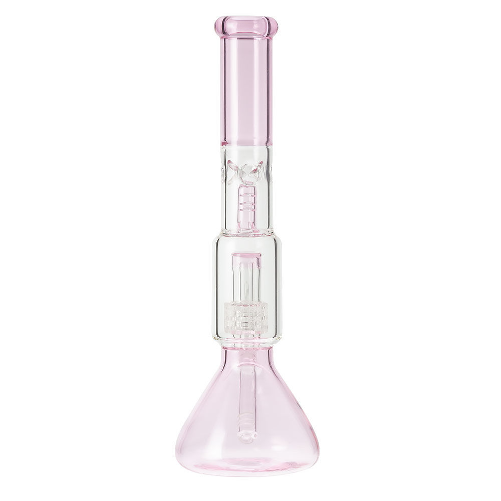 Rosé Blaze – 12.5" Matrix Perc Beaker Bong | Smoking Outlet