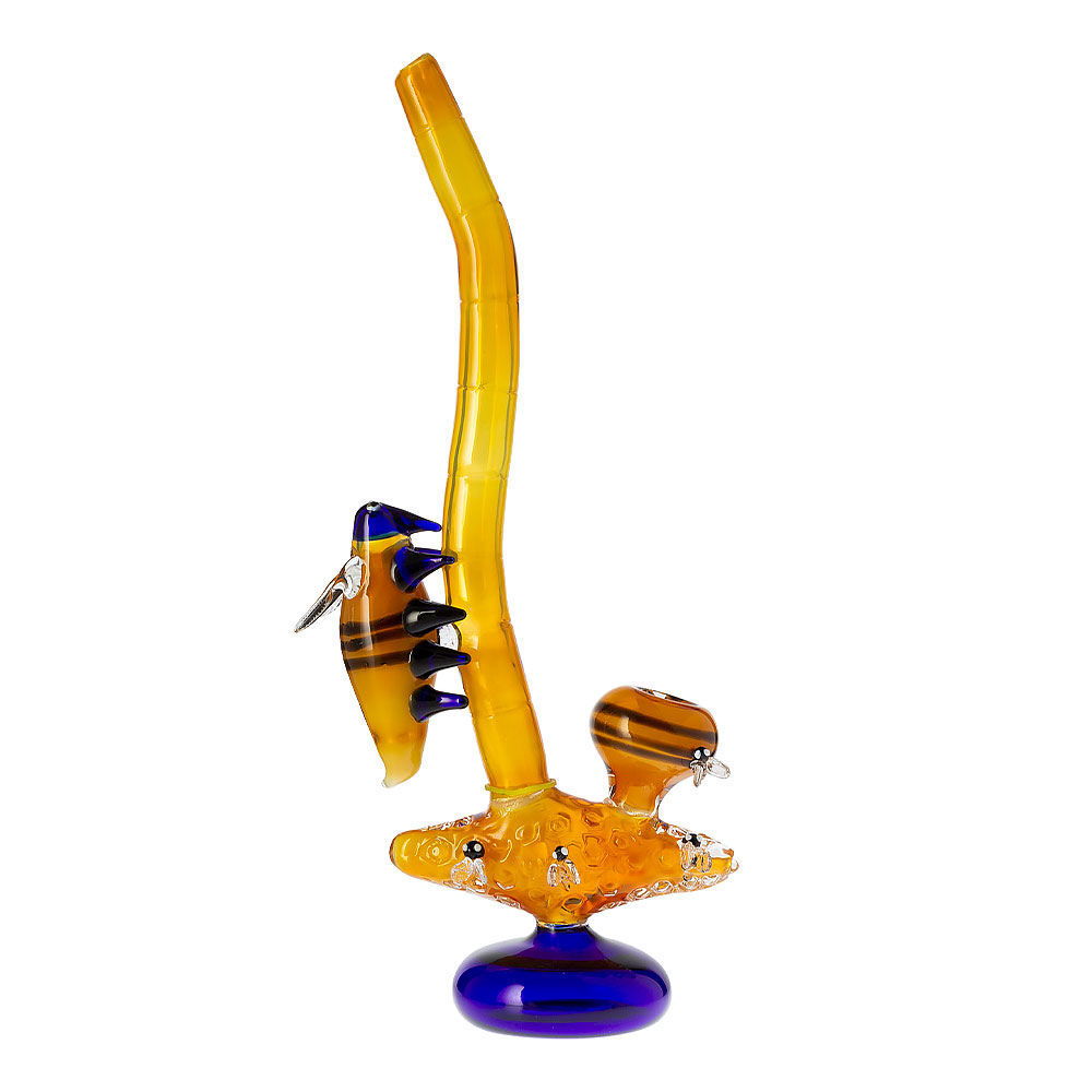 Honeybee Buds – 13" Stand-Up Sherlock Pipe | Smoking Outlet