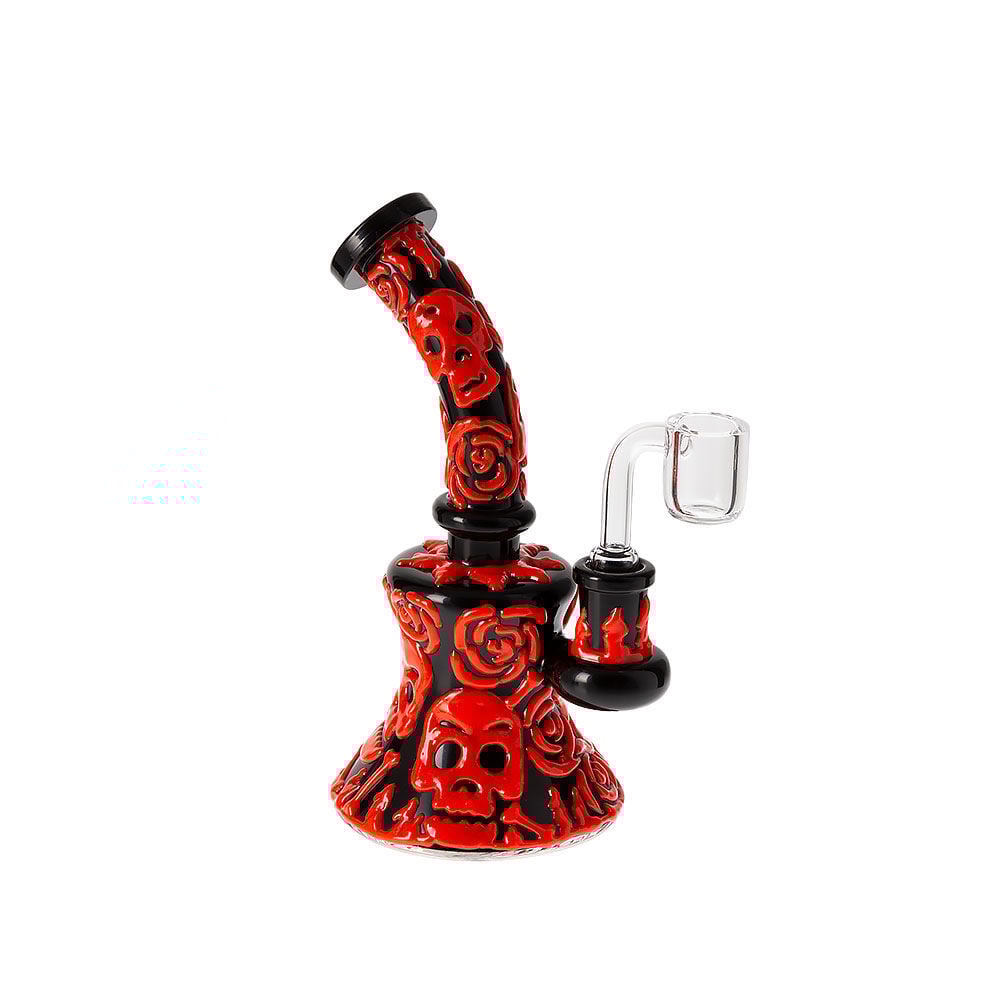 Glow Art – 6" Showerhead Mini Dab Rig | Smoking Outlet