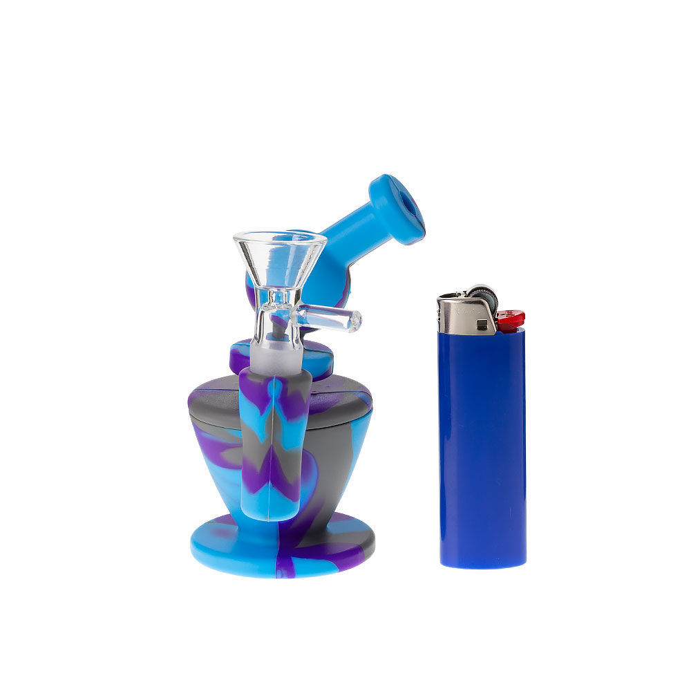 Little Puff – 4" Silicone Micro Bong | Smoking Outlet