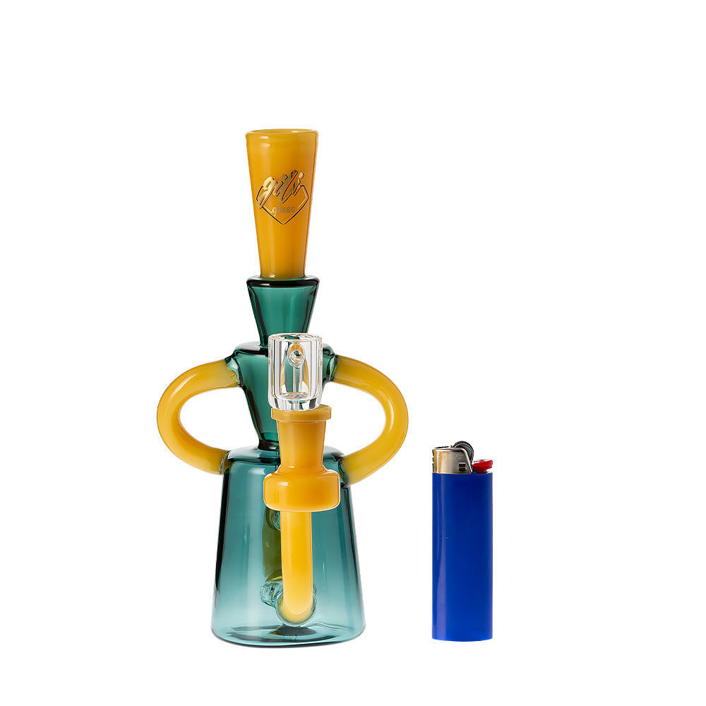 Gili Glass - 8" Double Uptake Klein Dab Rig | Smoking Outlet