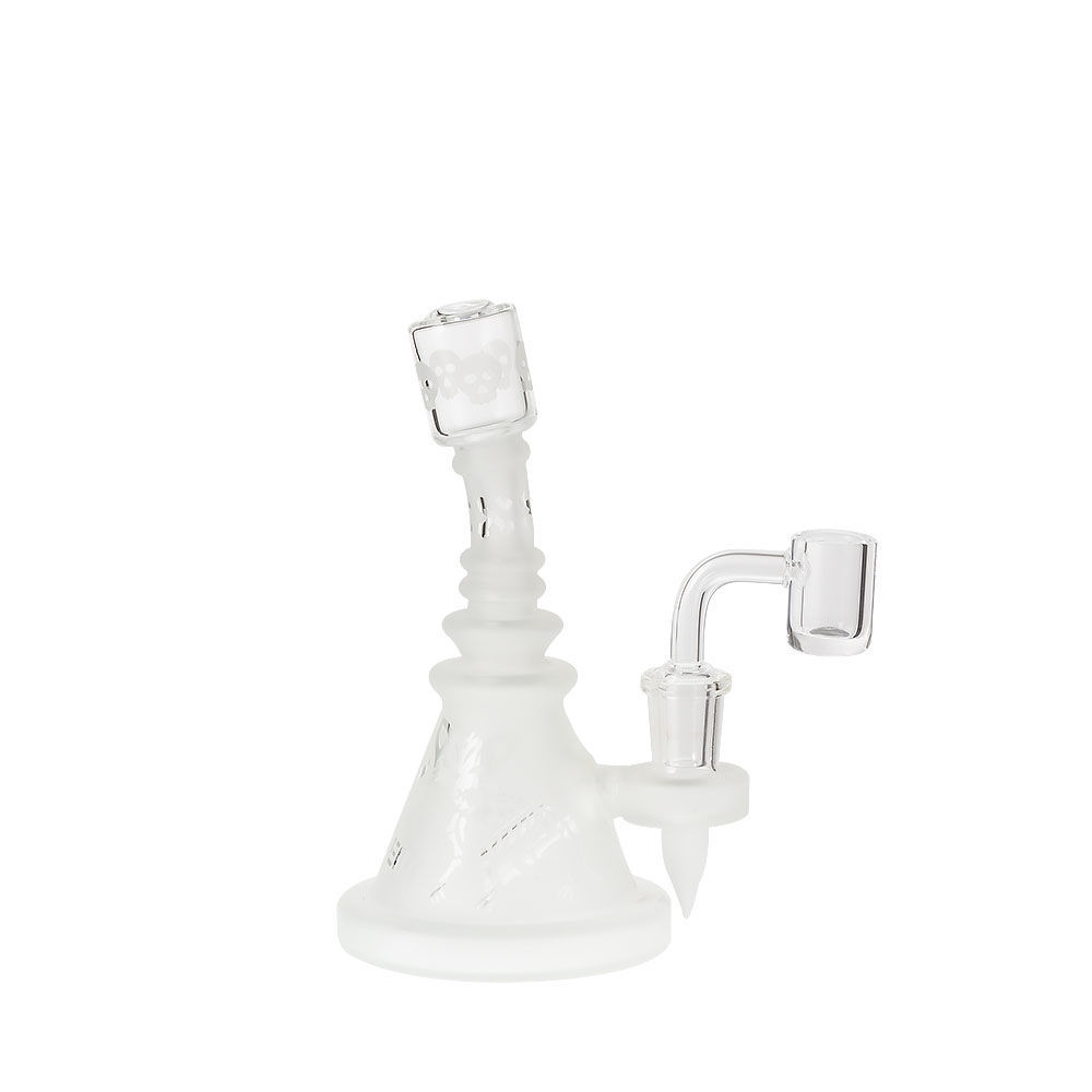 Skull n' Bones – 6" Frosted Glass Dab Rig | Smoking Outlet