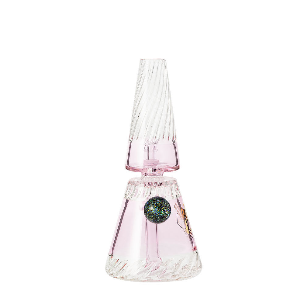 Gili Glass – Rose Ripple 8" Glass Dab Rig | Smoking Outlet