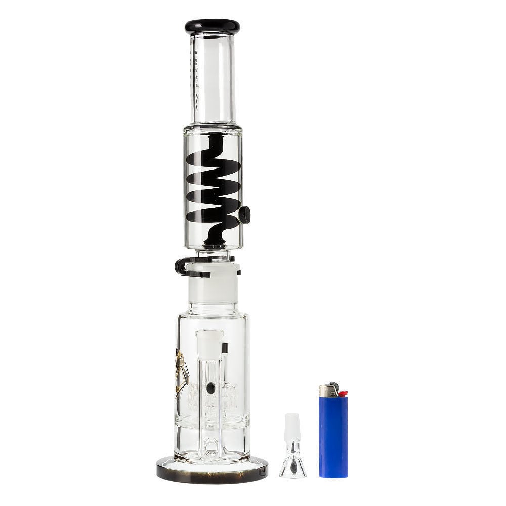 Gili Glass – The Obsidian 15" Glycerin Coil Bong | Smoking Outlet