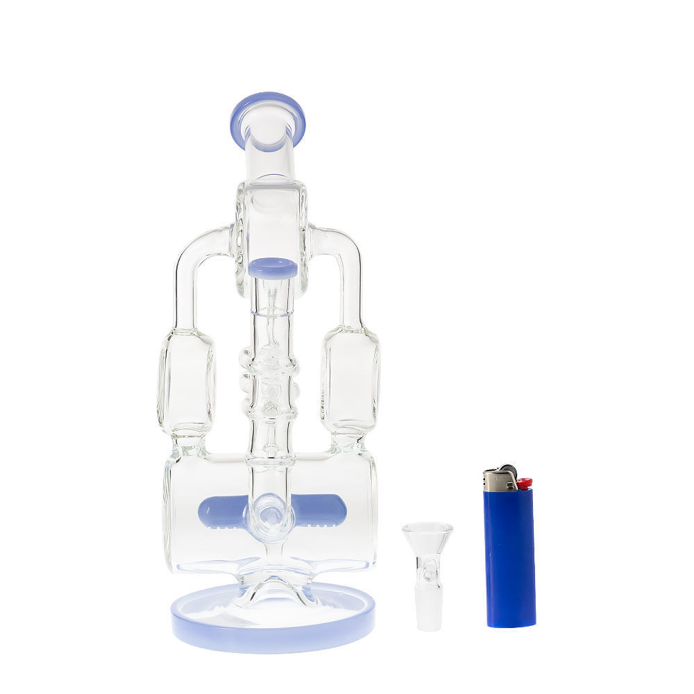 Infiniti Coil – 10" Inline Perc Recycler Bong | Smoking Outlet