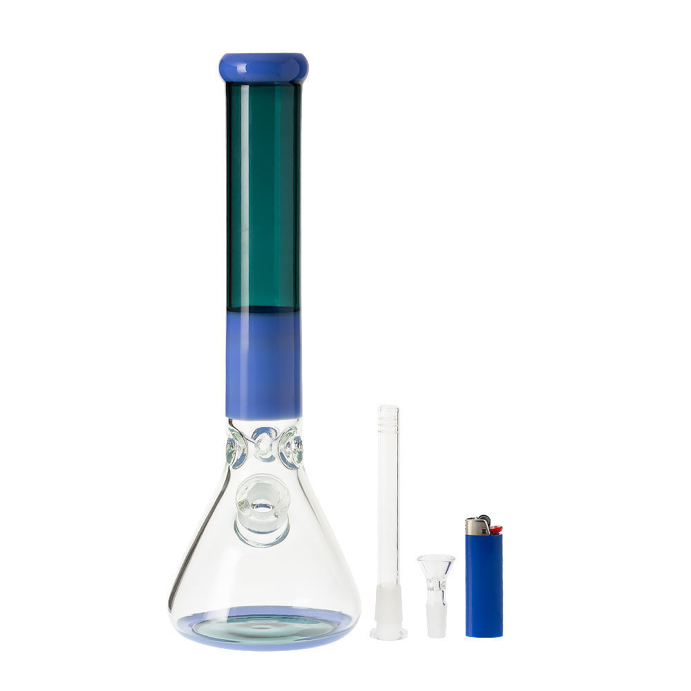 Blue Smoke – 15" Glass Beaker Bong | Smoking Outlet