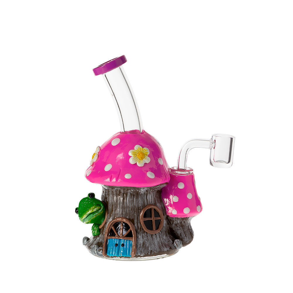 House of Shrooms – 6.5" Showerhead Dab Rig | Smoking Outlet