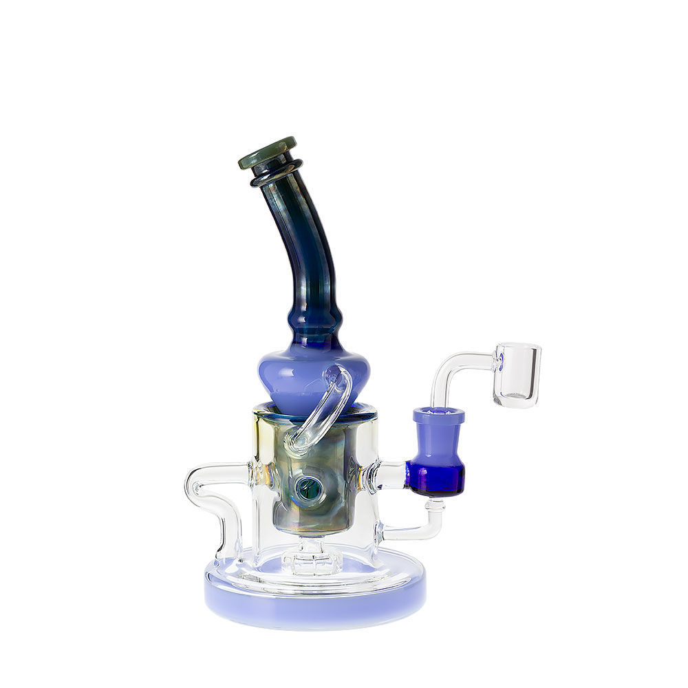 Infinity Klein – 8" Showerhead Recycler Dab Rig | Smoking Outlet
