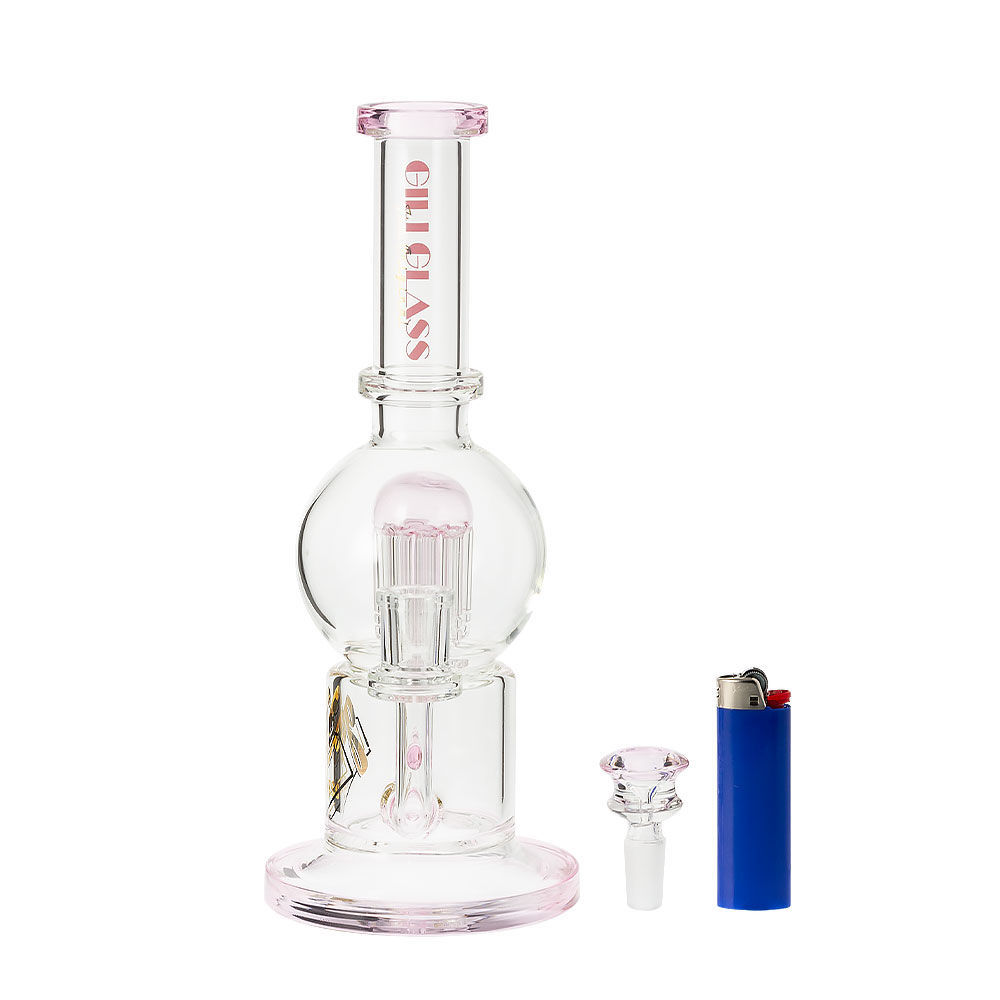 Gili Glass 10 Inline Tree Perc Bubble Bong Smoking Outlet
