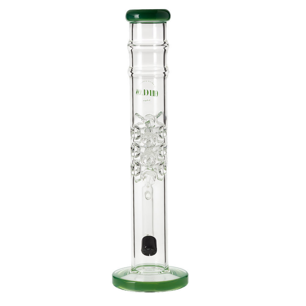 Gili Glass – Ice Stack 15" Straight Tube Bong | Smoking Outlet