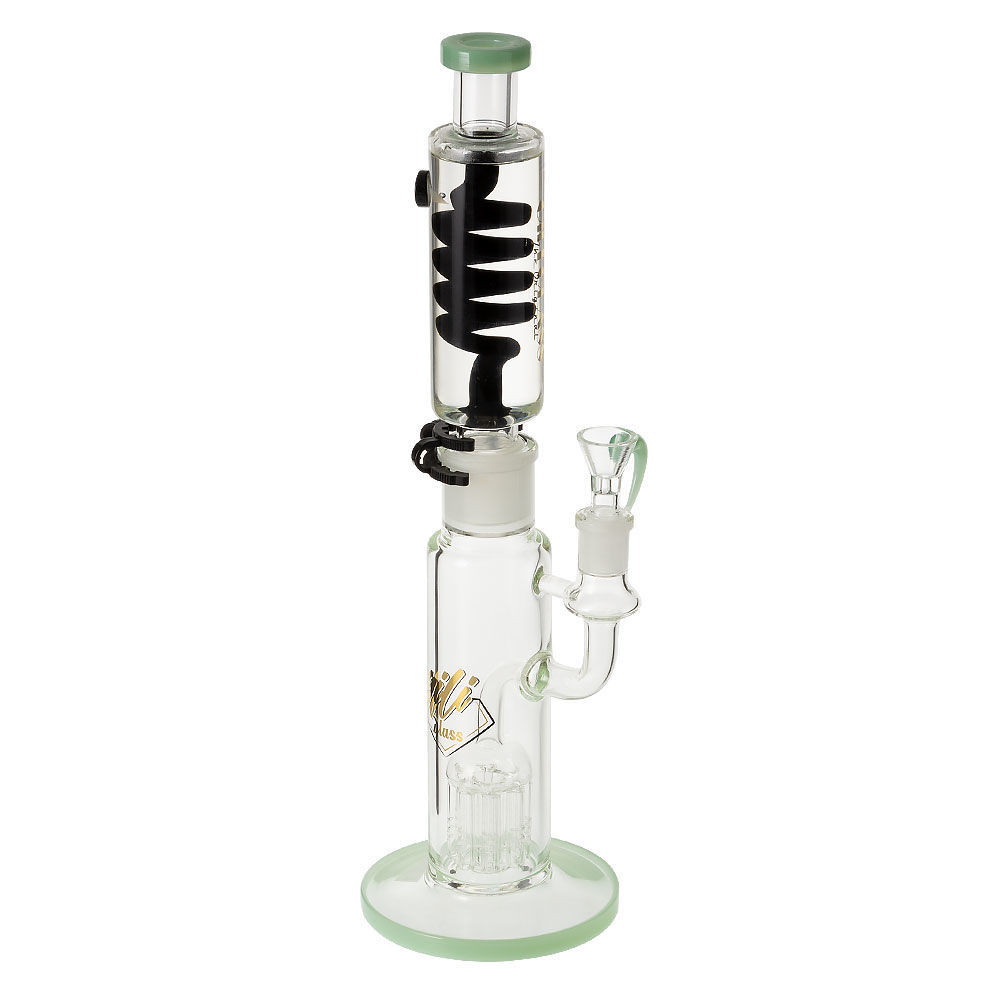 Gili Glass – Glycerin Coil 14.5" Cooling Bong | Smoking Outlet