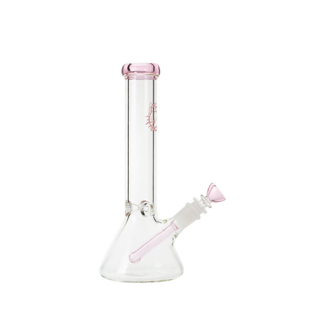 Hi Kitty – 10" Pink Glass Beaker Bong | Smoking Outlet