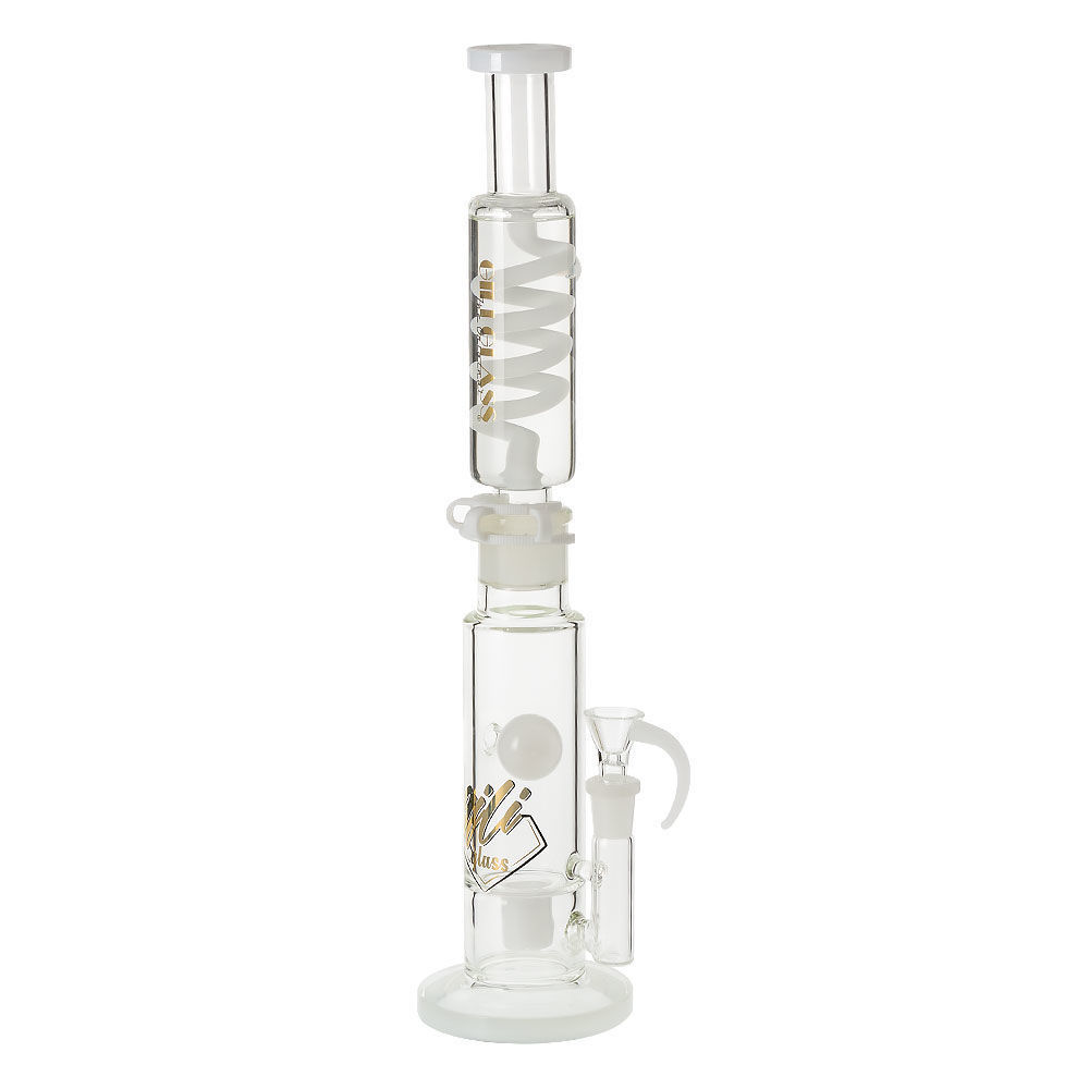 Gili Glass – Cold Helix 15.5" Glass Glycerin Bong | Smoking Outlet