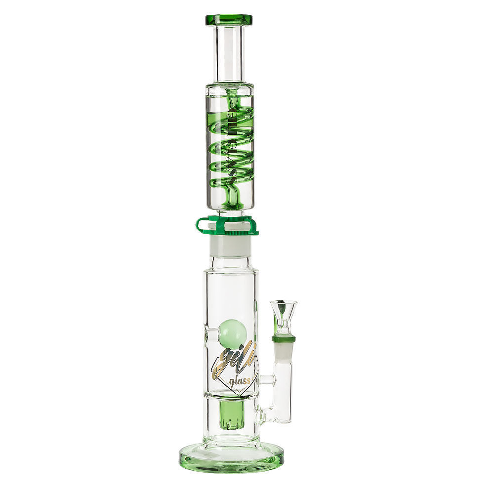 Gili Glass – Cold Helix 15.5" Glass Glycerin Bong | Smoking Outlet