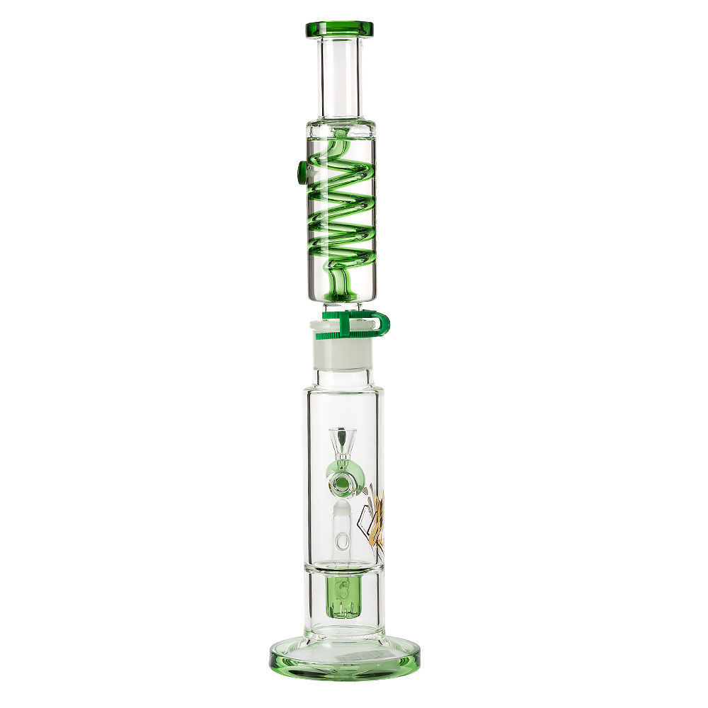 Gili Glass – Cold Helix 15.5" Glass Glycerin Bong | Smoking Outlet